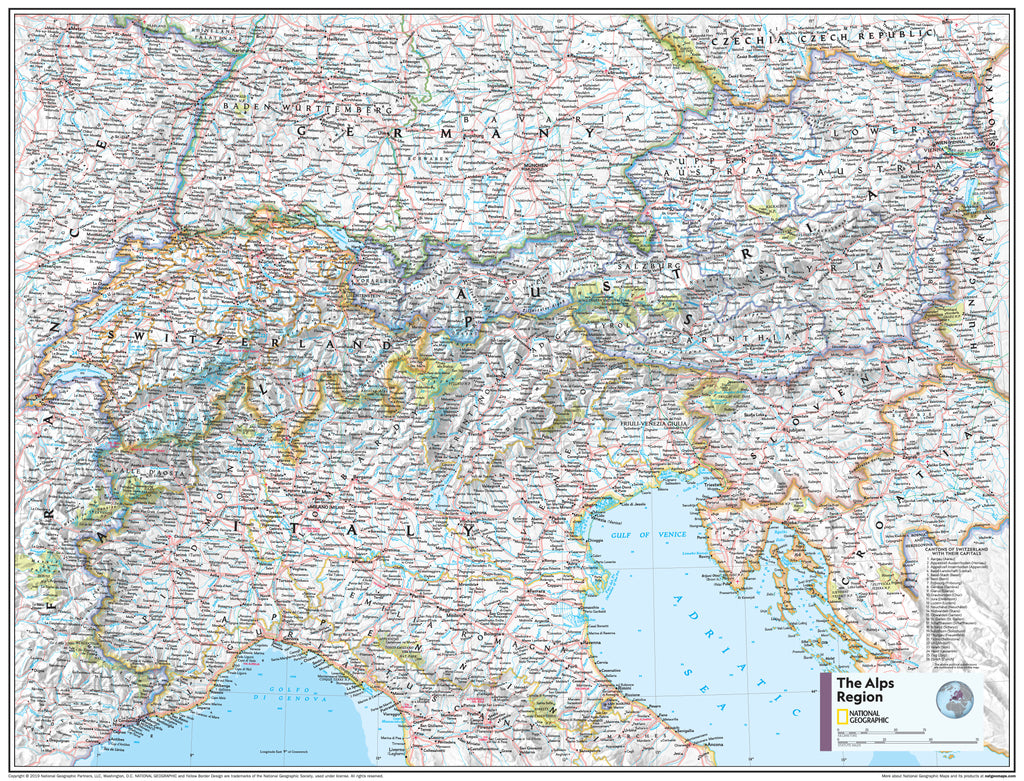 The Alps Atlas of the – National Geographic | Mapworld