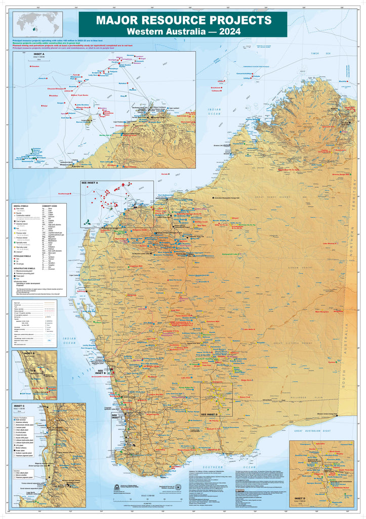WA Major Resources Map 2021, Buy WA Major Resources Map | Mapworld
