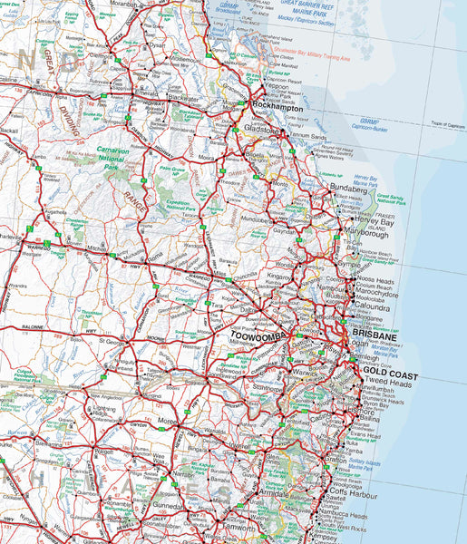 Australia Mega Map Canvas Wall Map – Hema | Mapworld