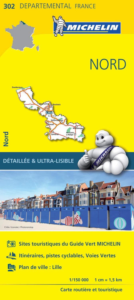 France North Michelin Map 302 - Shop Mapworld