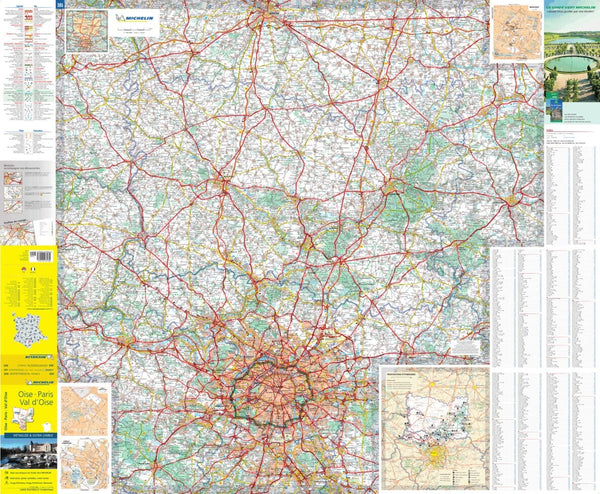 France Oise, Paris, Val d'Oise Michelin Map 305 - Shop Mapworld