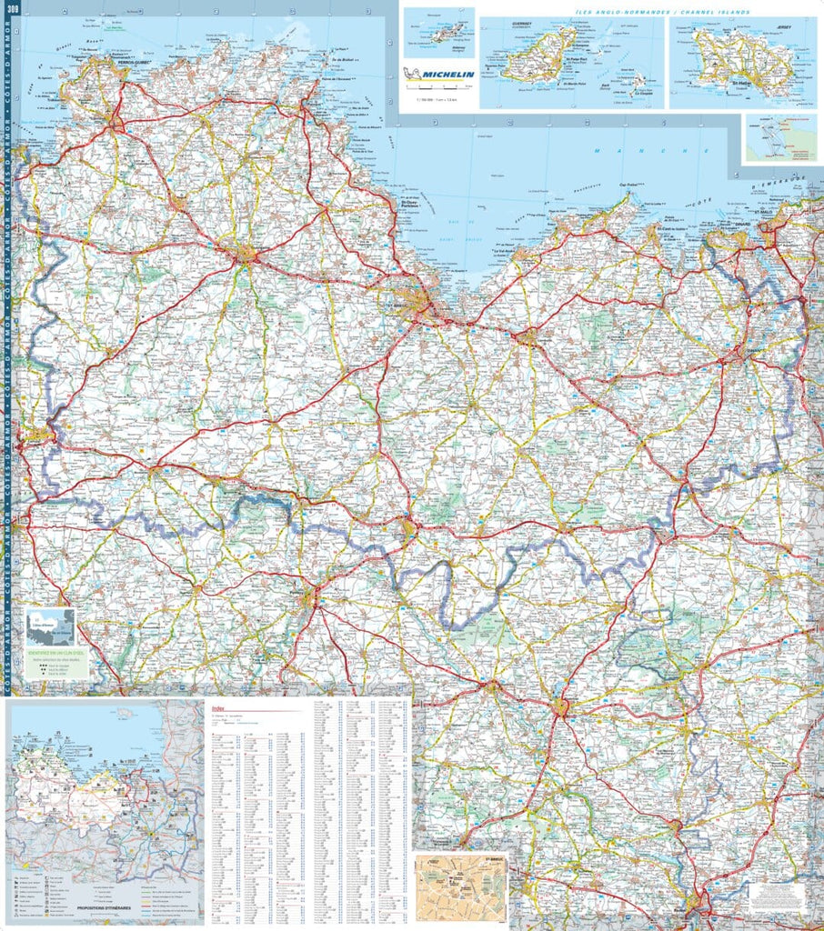 France Côtes d'Armor / – Michelin | Mapworld