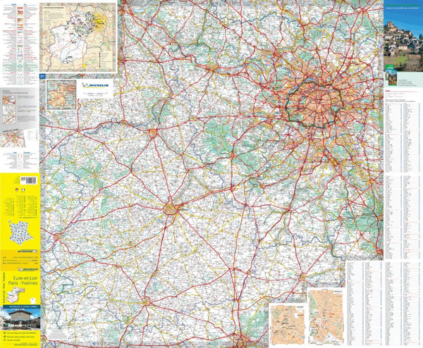 France Eure-et-Loir, Paris & Yvelines Michelin Map 311 - Shop Mapworld