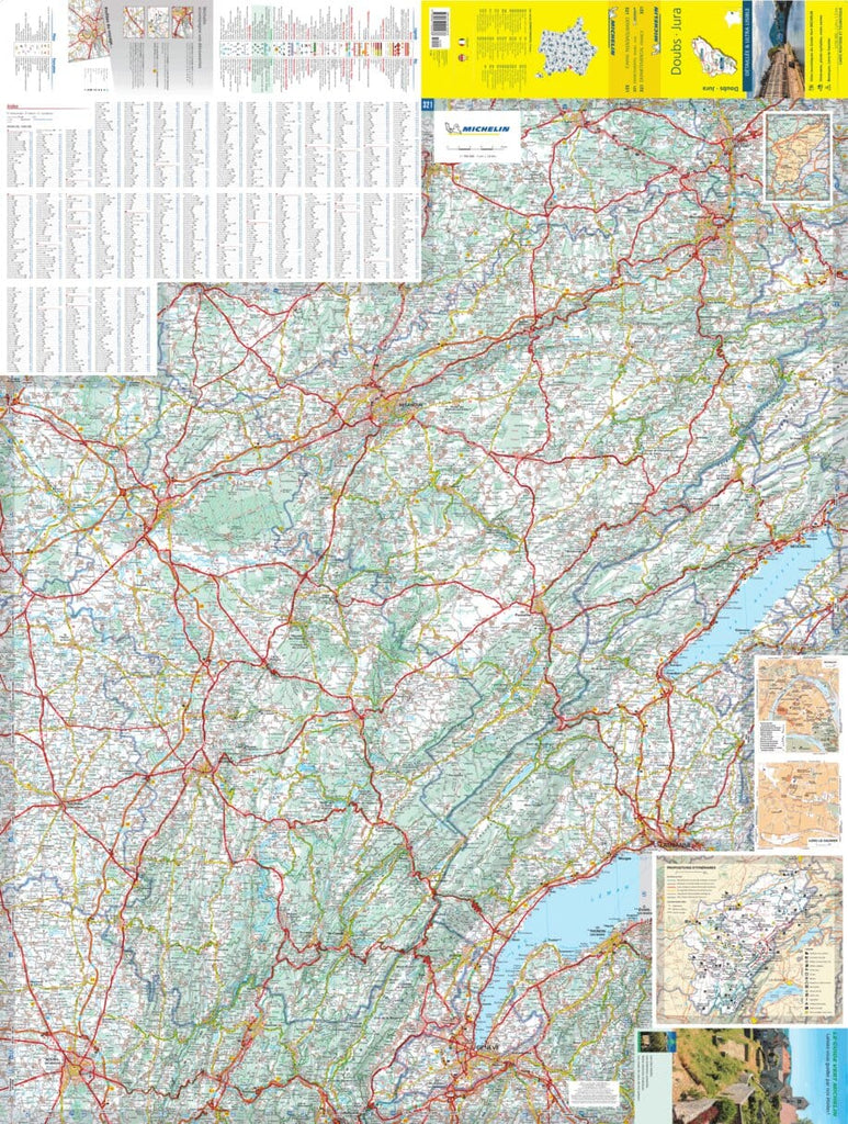 France Doubs / Jura Michelin Map 321 - Shop Mapworld