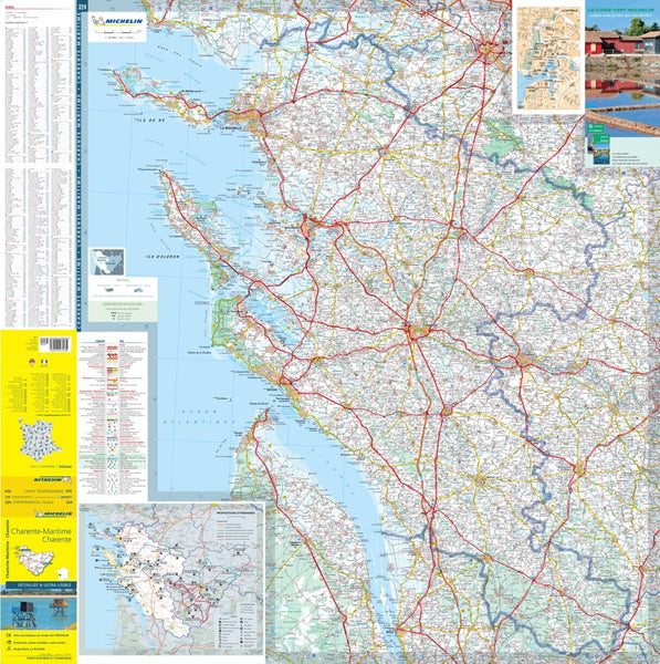France Charente / Charente-Maritime Michelin Map 324 - Shop Mapworld