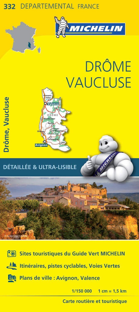 France Drôme / Vaucluse Michelin Map 332 - Mapworld