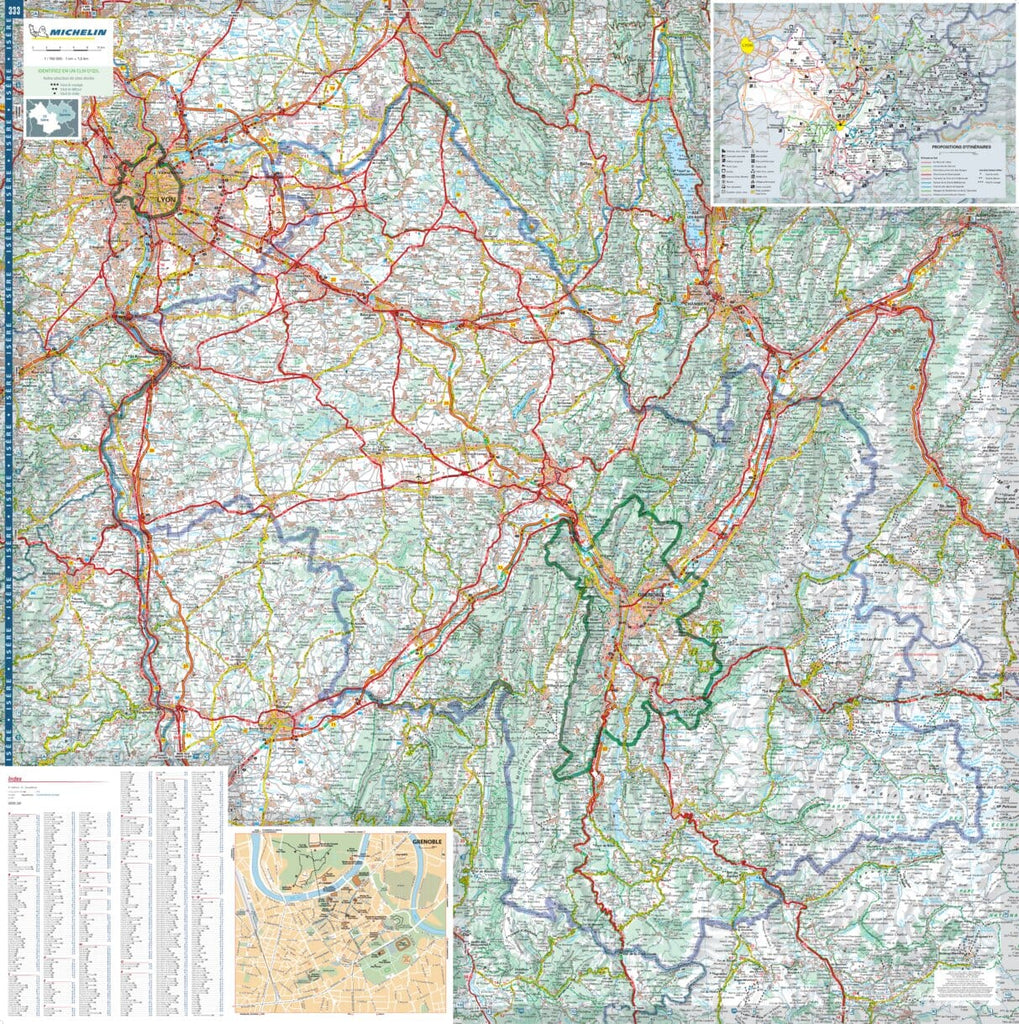France Isere / Savoie Michelin Map 333, Buy Maps of France - Mapworld