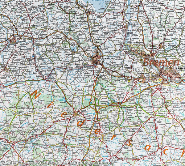Germany North West Michelin Map 541 - Shop Mapworld