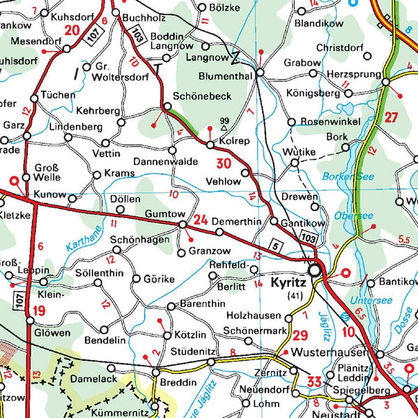 Germany North East Michelin Map 542 - Shop Mapworld