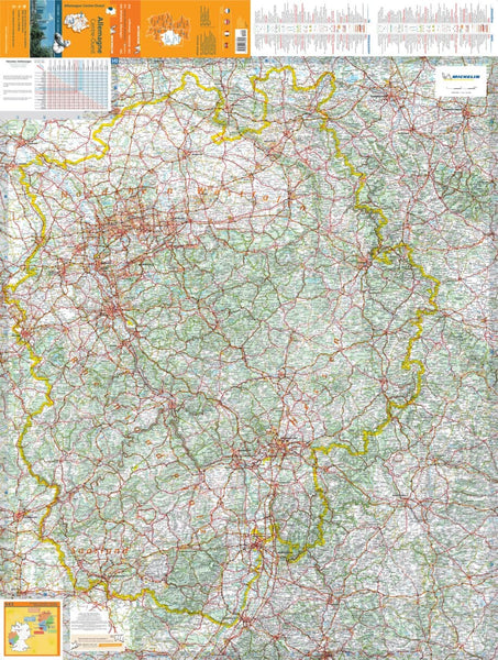 Germany Central West Michelin Map 543 - Shop Mapworld