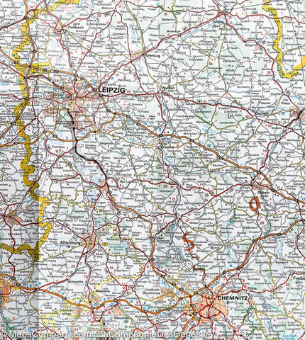 Germany Central East Map 544 – Michelin | Mapworld