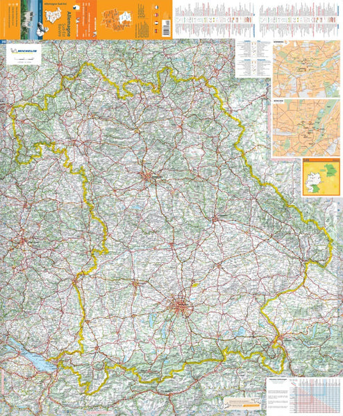 Germany South East & Bavaria Michelin Map 546, Buy Maps of Germany ...