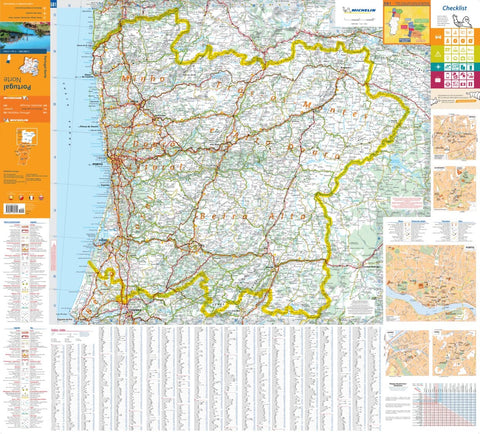 Portugal North Michelin Map 591 - Mapworld