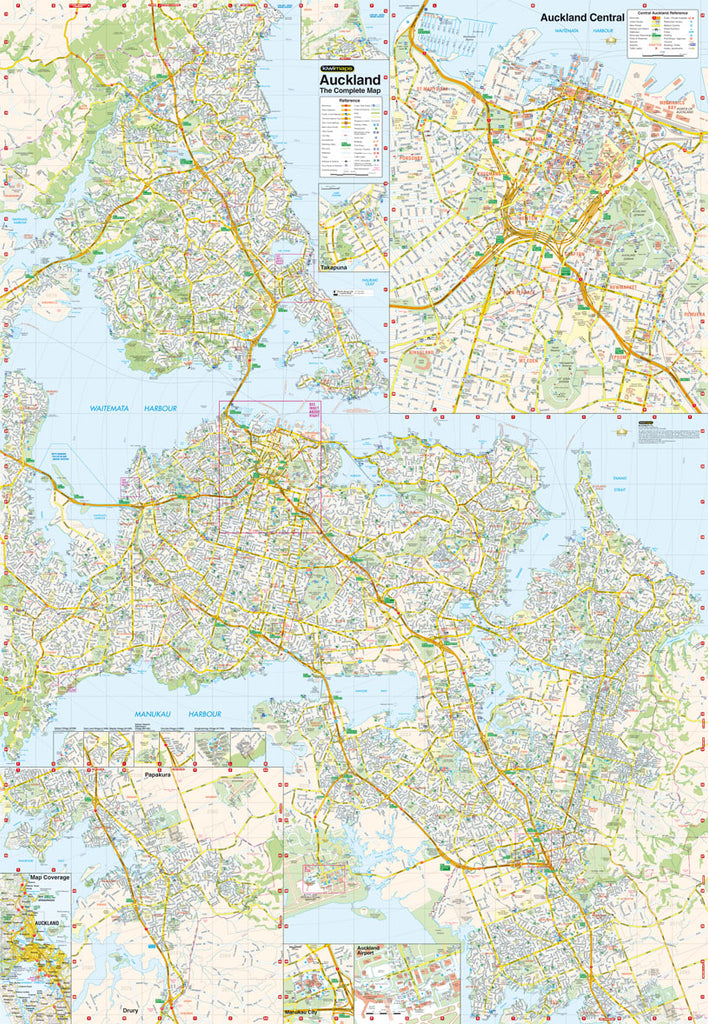 Auckland Complete New Zealand Kiwimaps Folded Map | Mapworld