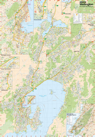 Wellington Complete Kiwimaps Folded Map | Mapworld