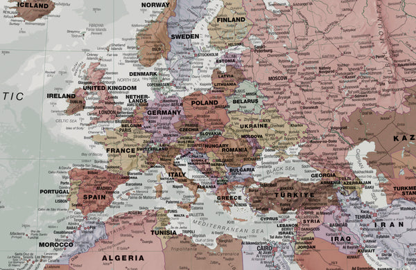 Executive World Wall Map (2000) – Maps International | Mapworld