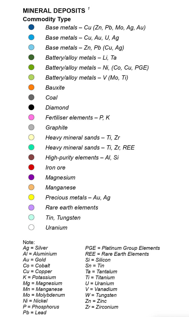 Australian Operating Mines Map 2024 | Shop Mapworld