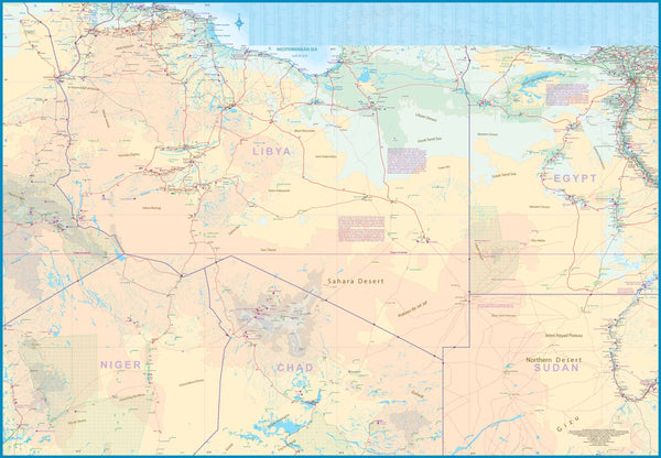 Sahara ITMB, Buy Map of Sahara - Mapworld