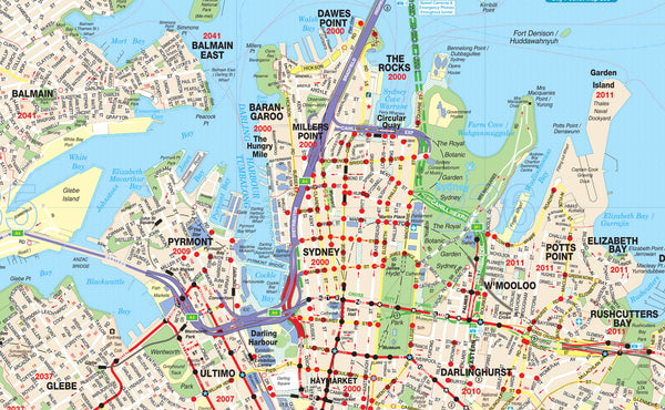 Buy Sydney UBD wall map laminated - Mapworld