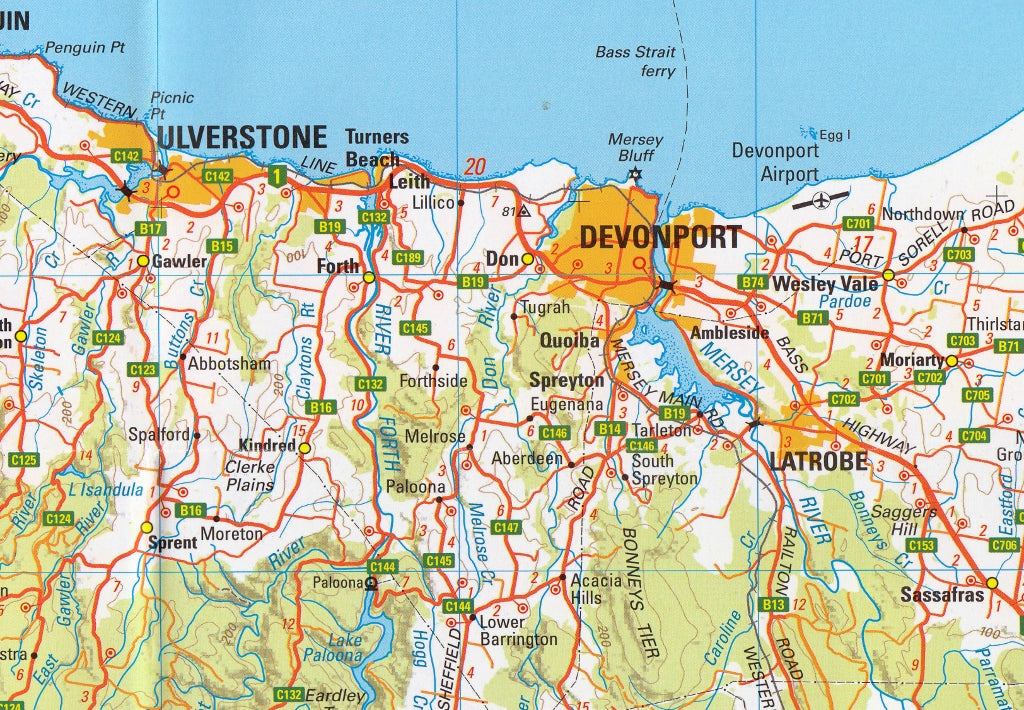 Tasmania North West Tasmap Map | Mapworld