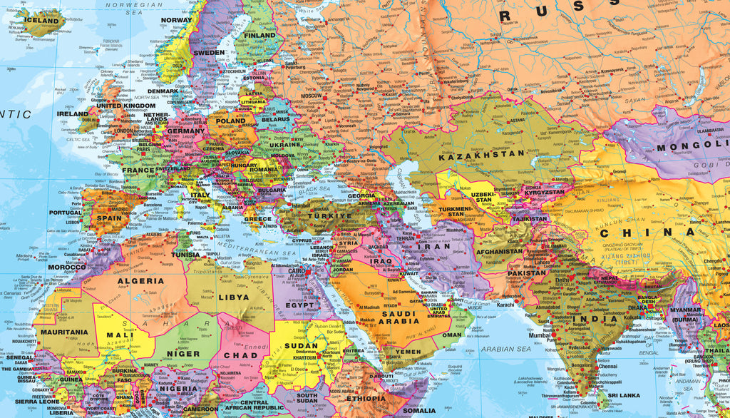World 1:20 million Wall Map | Mapworld