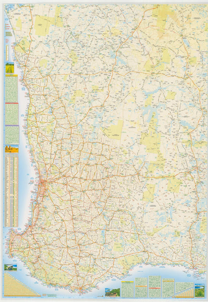 Buy Western Australia & Southern WA Large Laminated Wall Map QPA