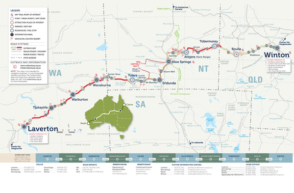 The Outback Way Travel Journal with – Hema | Mapworld