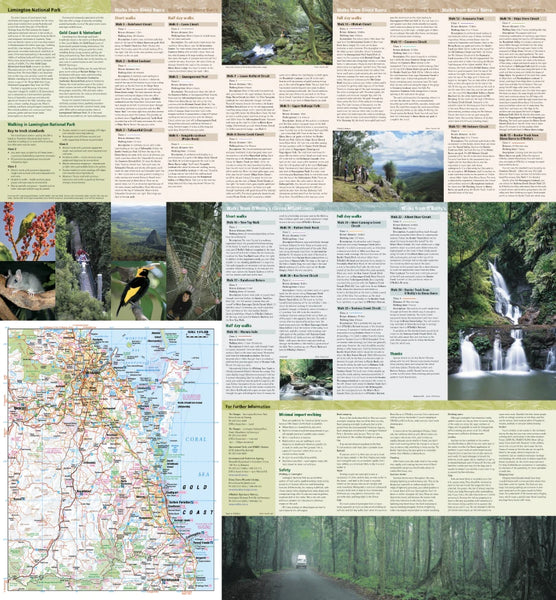 Lamington National Park map by Hema Maps