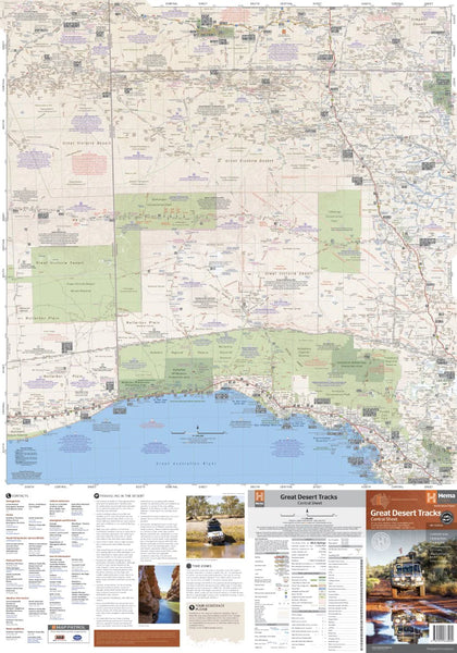 Great Desert Tracks Central Sheet Hema, Buy Map of Great Desert Tracks ...