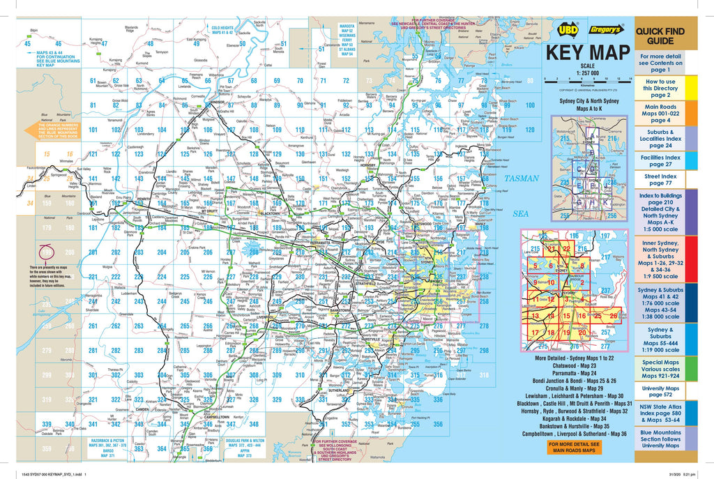 UBD Custom Mapping - Sheet 2 from Perth Six Sheet Map (120gsm-laminate