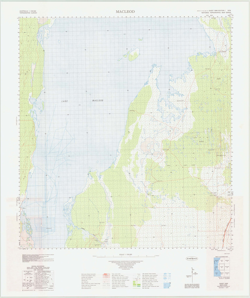 Buy 1649 Macleod 1:100k Topographic Map