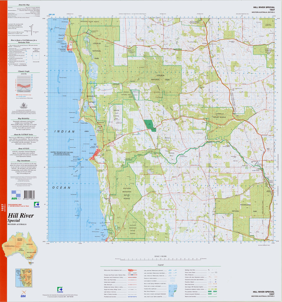Buy 1937 Hill River Special 1:100k Topographic Map