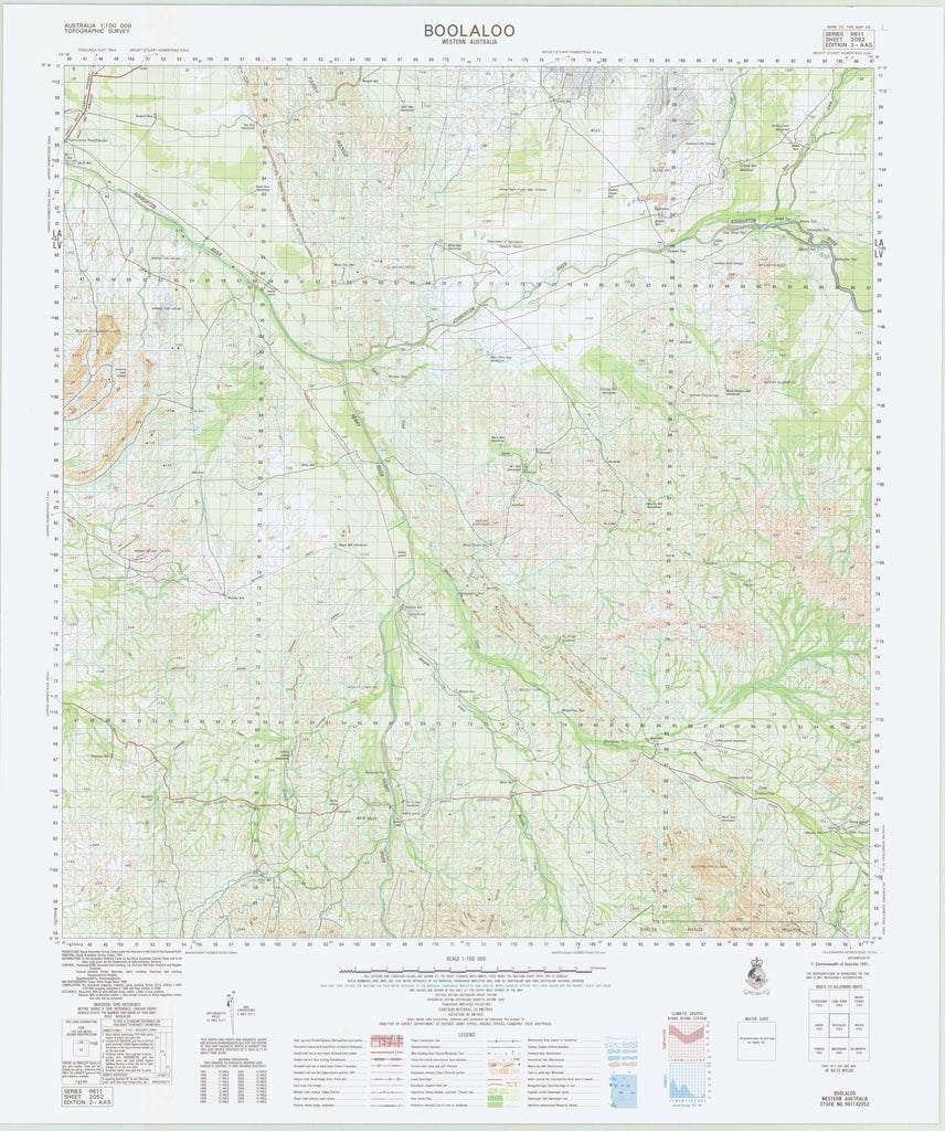 Buy 2052 Boolaloo 1:100k Topographic Map