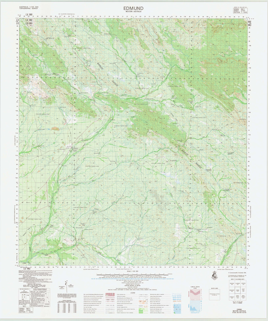 Buy 2150 Edmund 1:100k Topographic Map