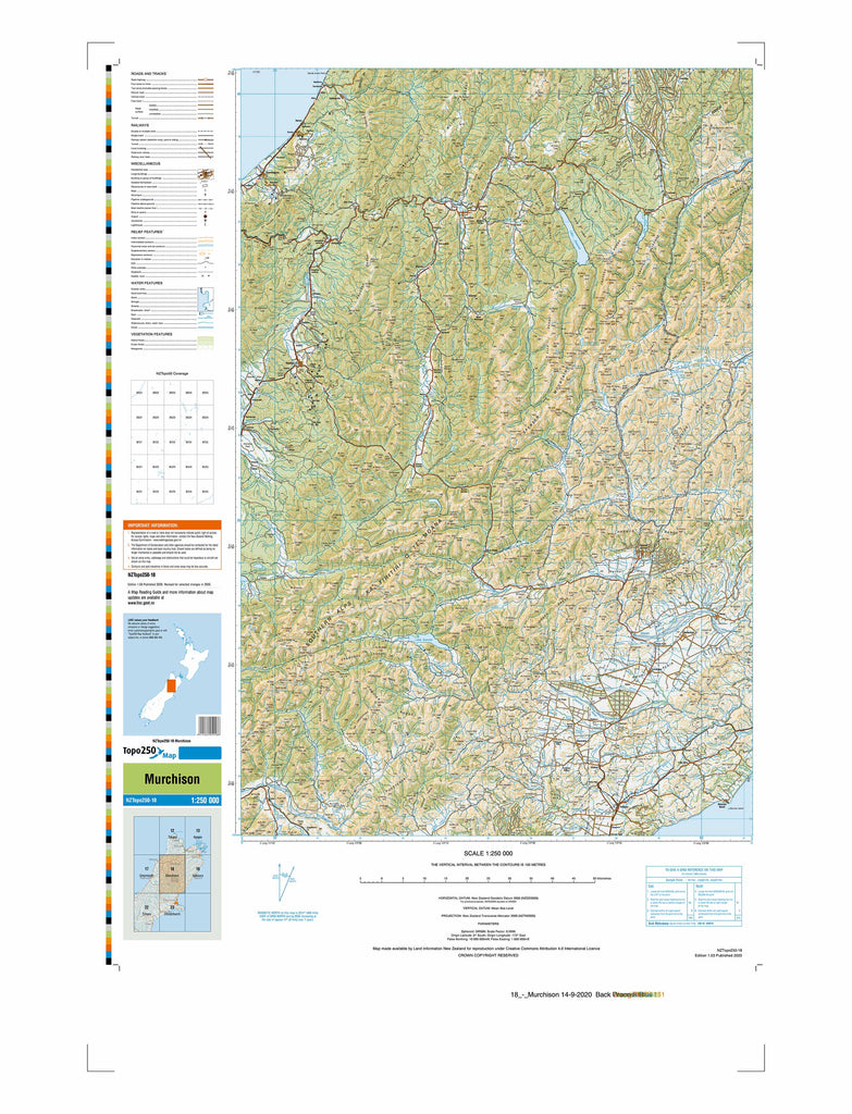 Buy 18 - Murchison Topo250 map