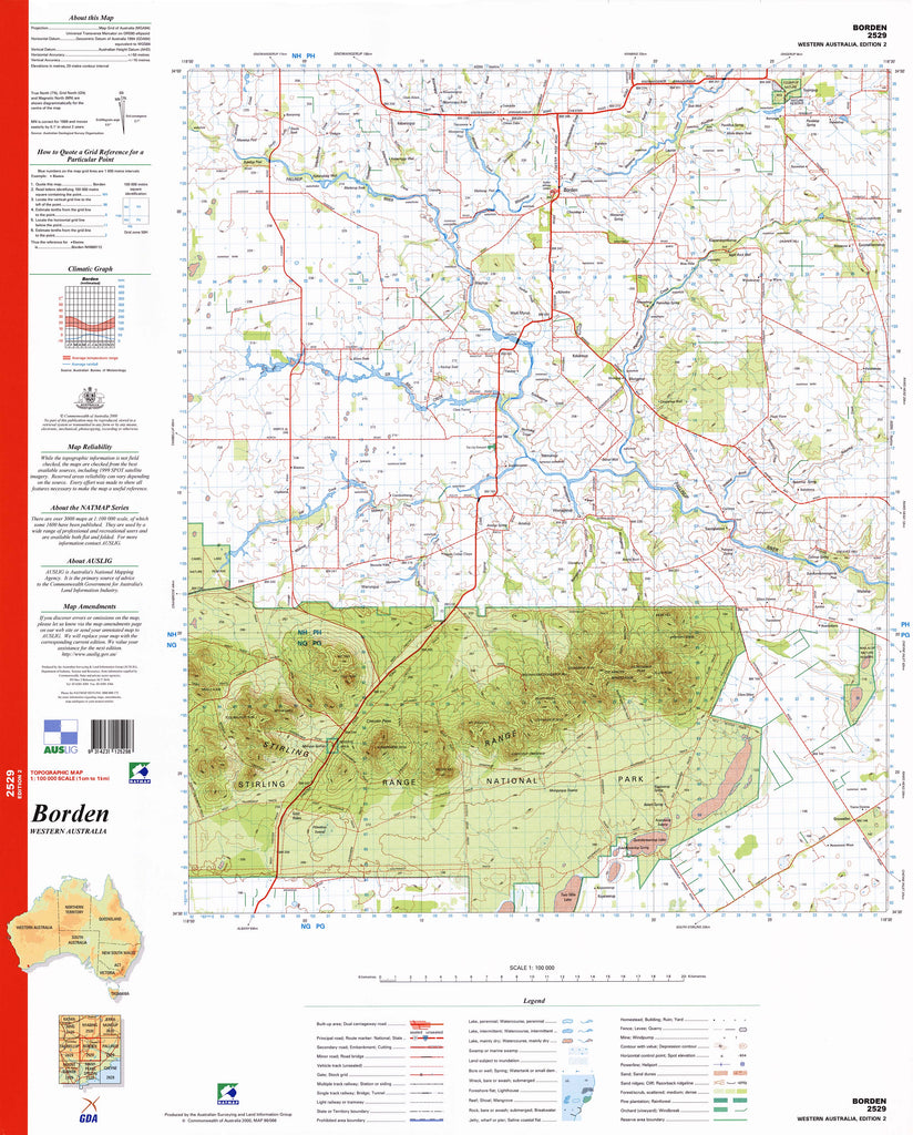 2529 Borden 1:100k Topographic Map | Mapworld