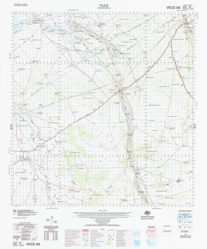 Buy 2556 Yule 1:100k Topographic Map