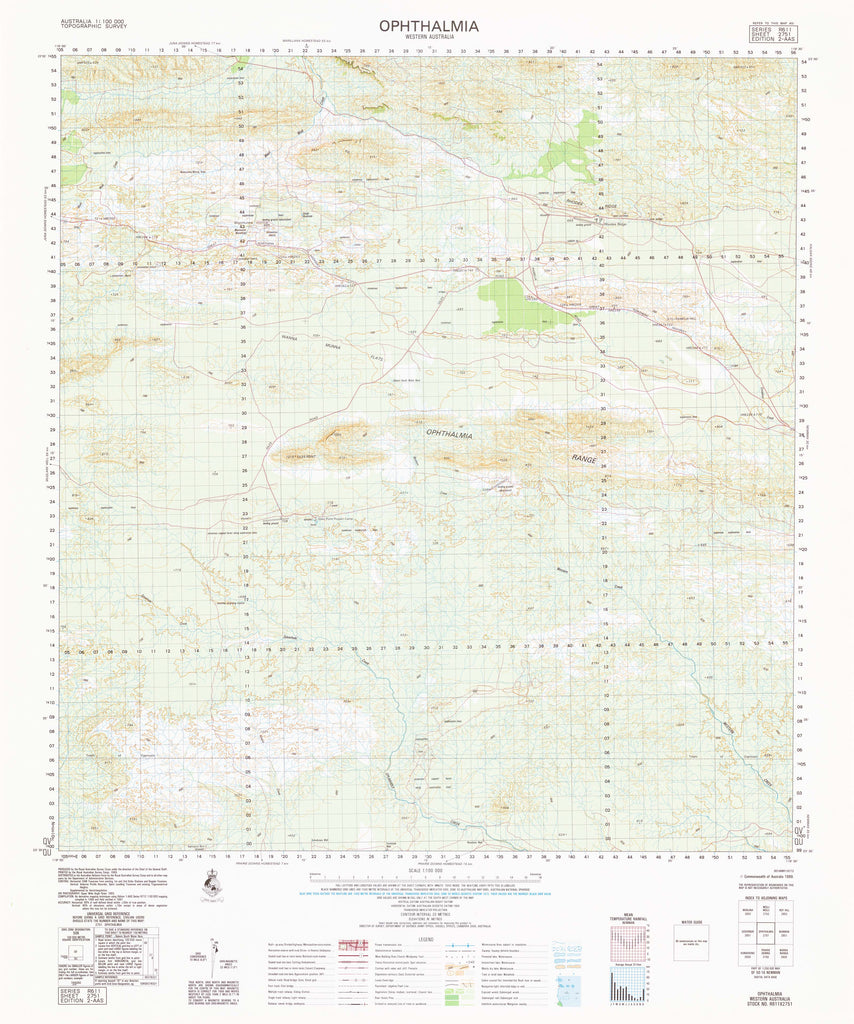 Buy 2751 Ophthalmia 1:100k Topographic Map