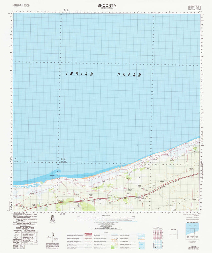 Buy 2958 Shoonta 1:100k Topographic Map