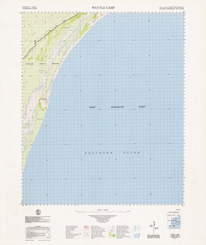 Buy 3731 Wattle Camp 1:100k Topographic Map
