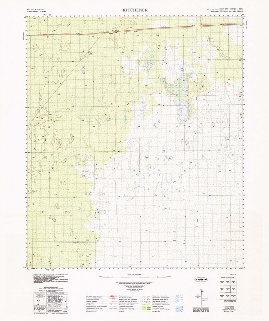 Buy 3735 Kitchener 1:100k Topographic Map