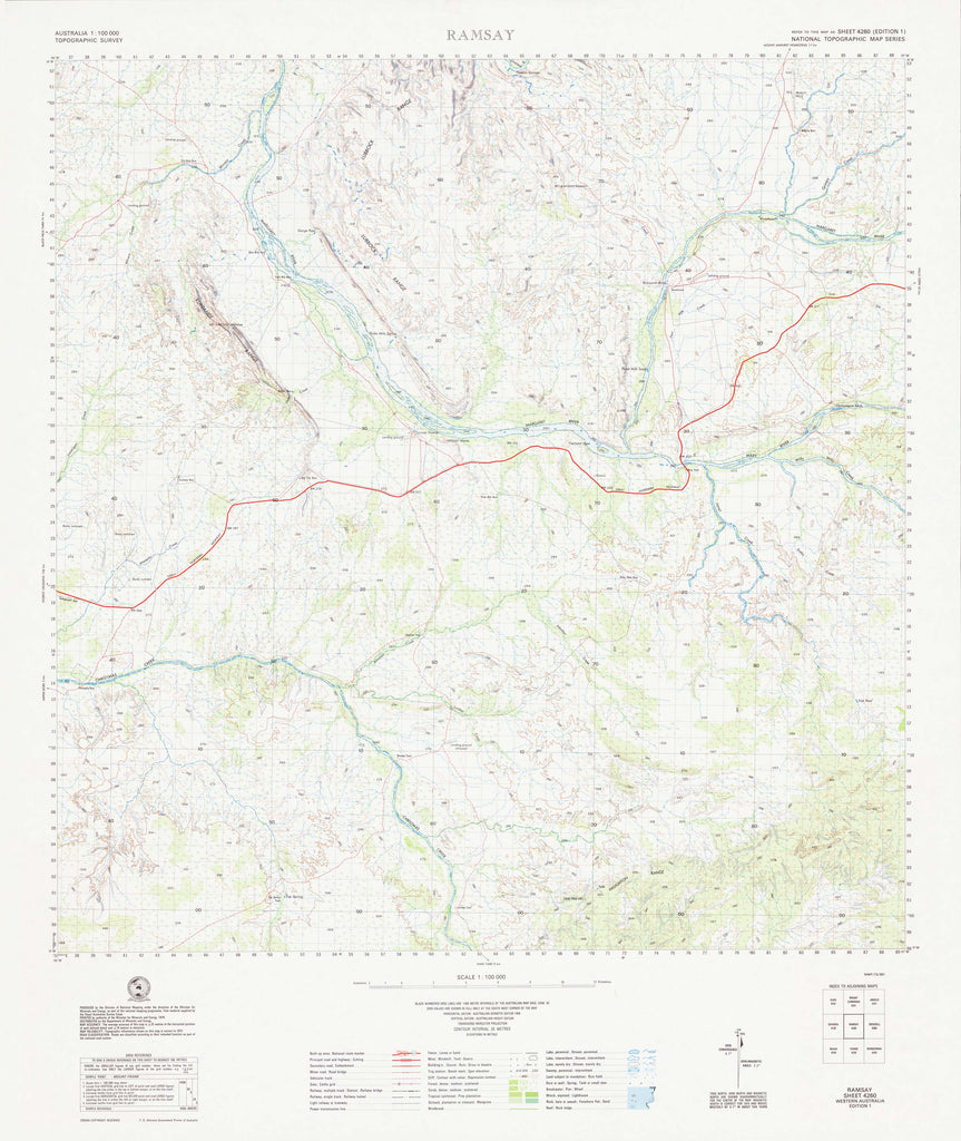 Buy 4260 Ramsay 1:100k Topographic Map