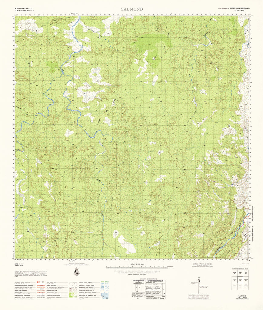 Buy 4364 Salmond 1:100k Topographic Map