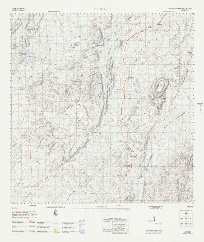 Buy 4462 Mcintosh 1:100k Topographic Map