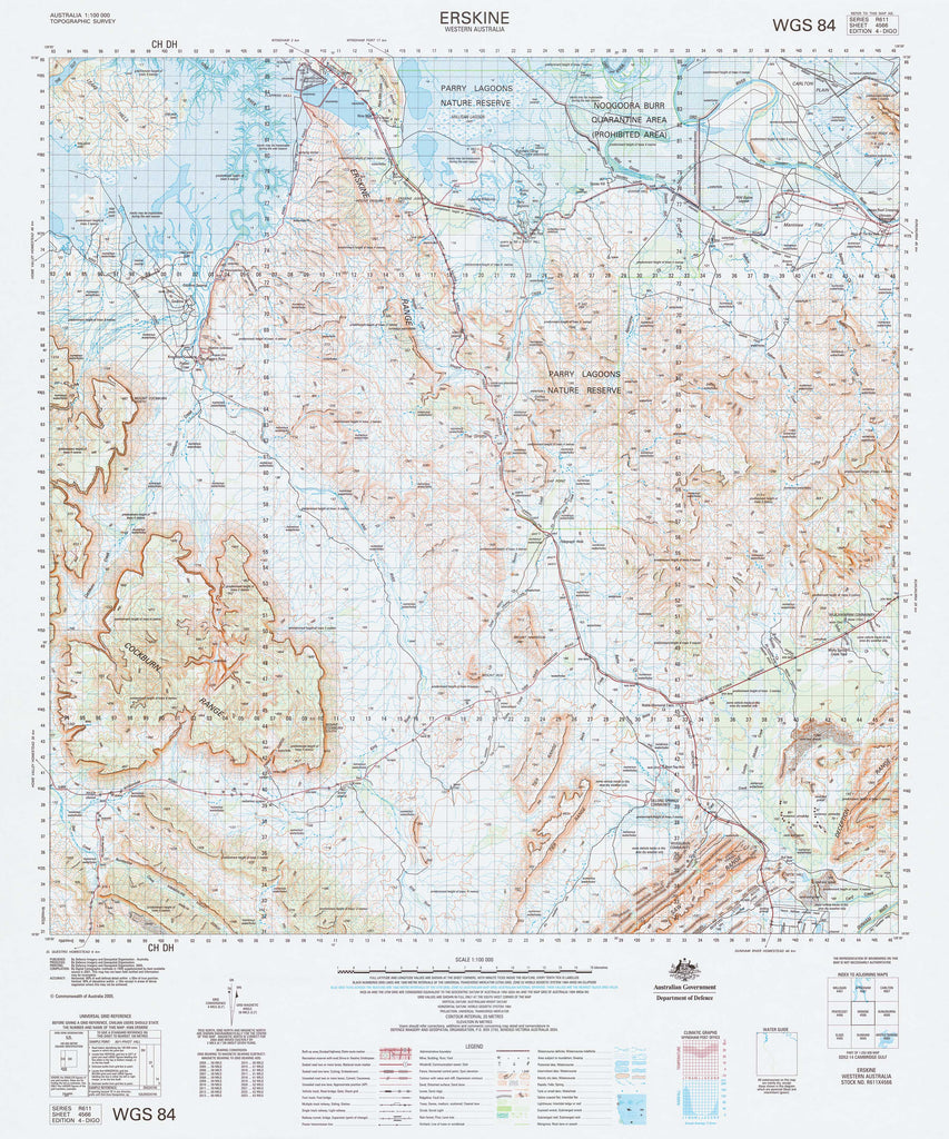Buy 4566 Erskine 1:100k Topographic Map
