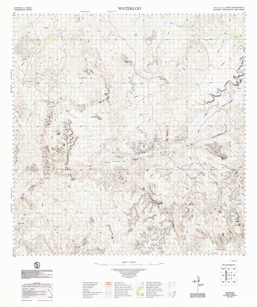 Buy 4764 Waterloo 1:100k Topographic Map