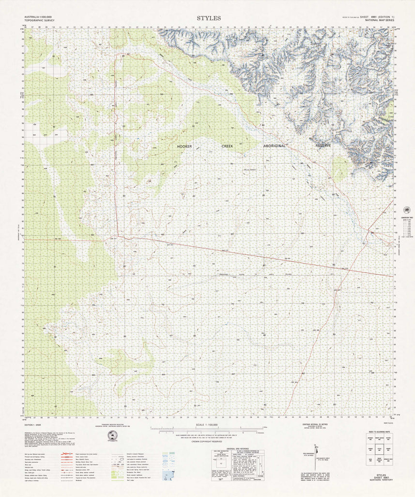 Buy 4961 Styles 1:100k Topographic Map