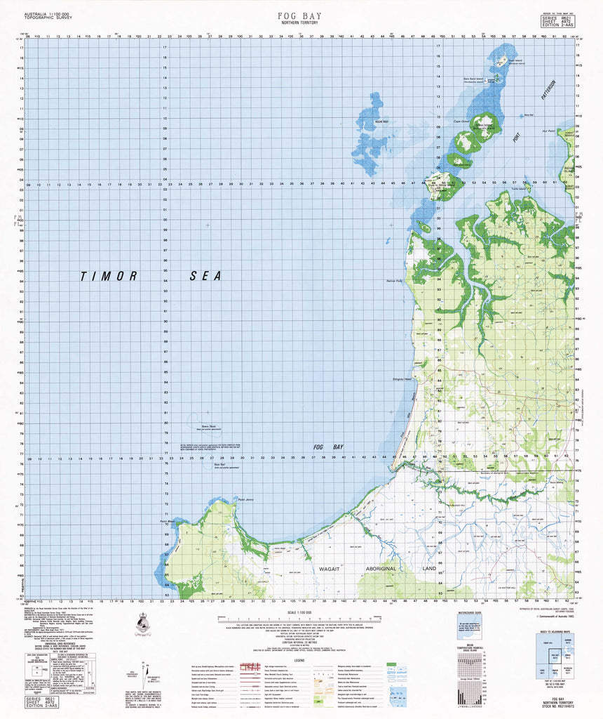 Buy 4974 Bathurst Island 1:100k Topographic Map