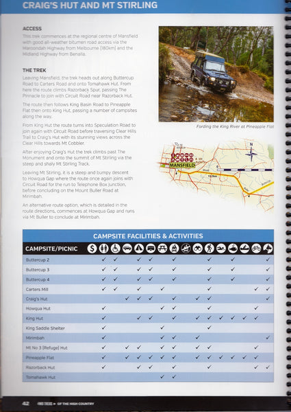4WD Treks of High Country, Buy Map of High Country - Mapworld
