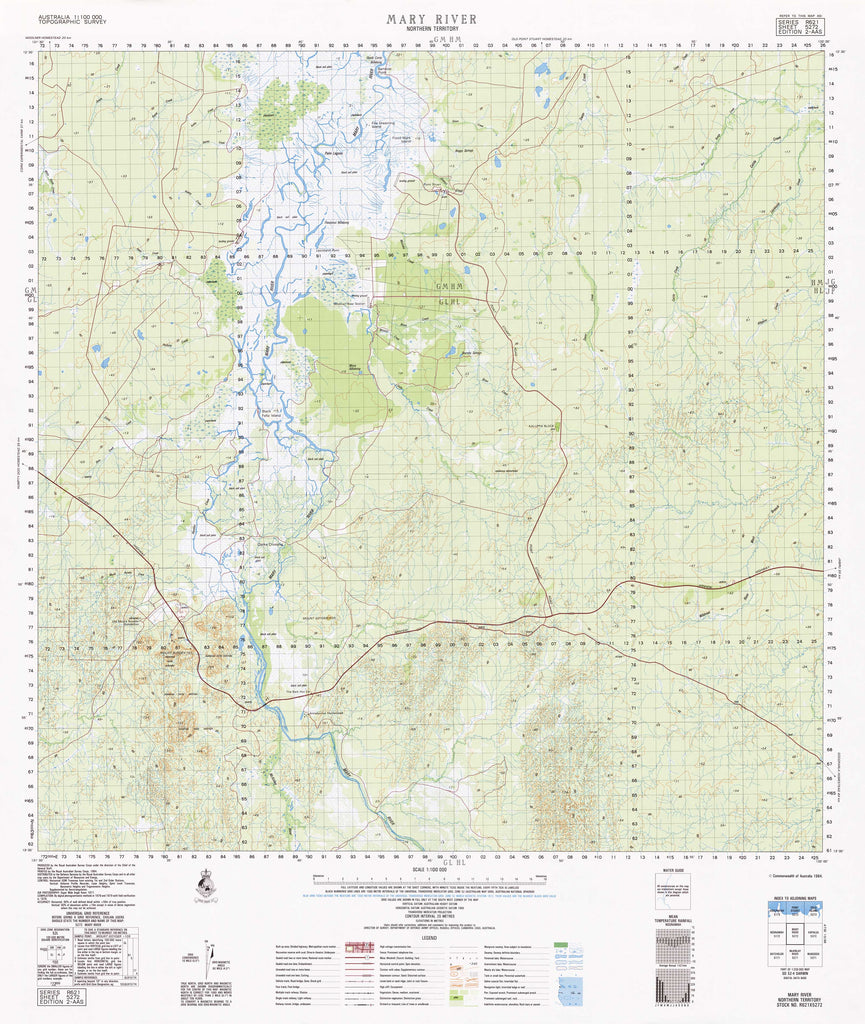 5272 Mary River 1:100k Topographic Map | Mapworld